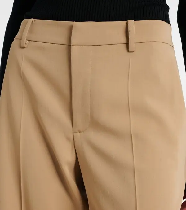 Ralph Lauren Corrine Low-rise Wool Wide-leg Pants
