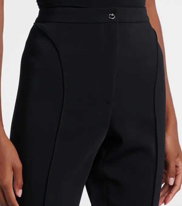 MUGLER High-rise Flared Trousers - Black