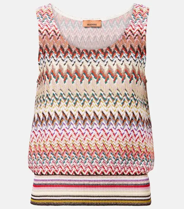 Missoni Zigzag Lamé Top