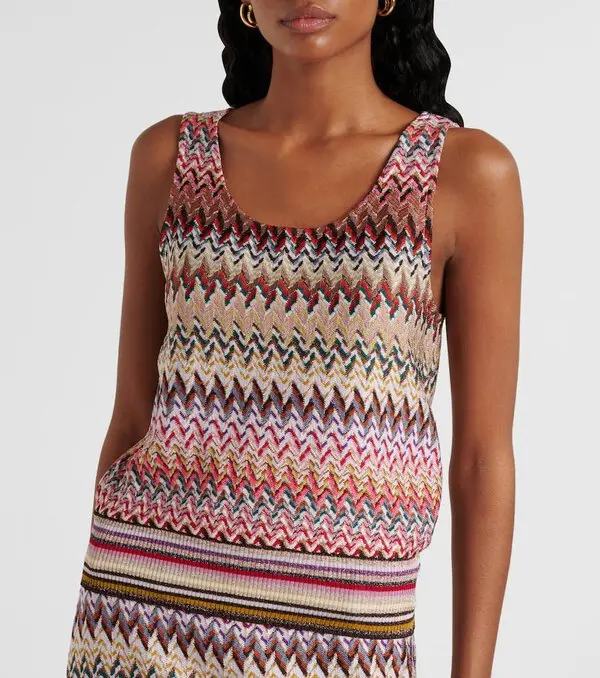 Missoni Zigzag Lamé Top