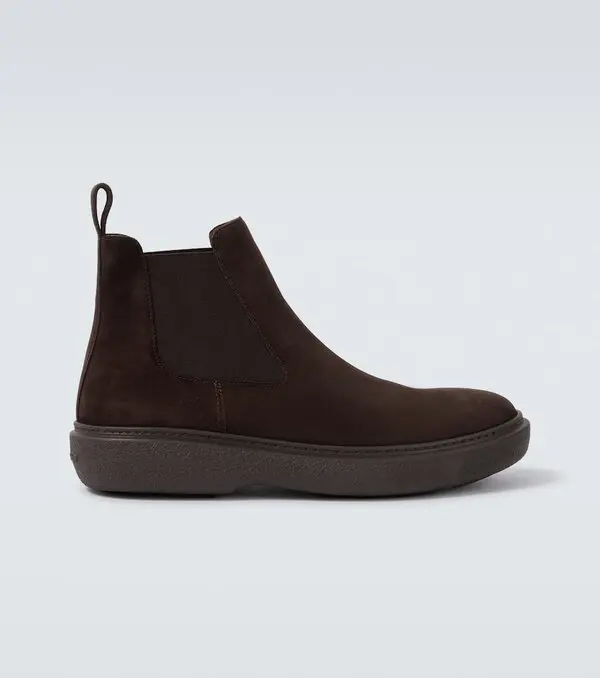 Giorgio Armani Suede Ankle Boots