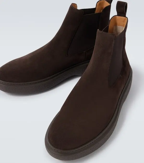 Giorgio Armani Suede Ankle Boots
