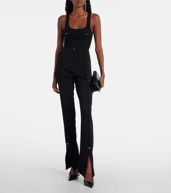 MUGLER High-rise Flared Trousers