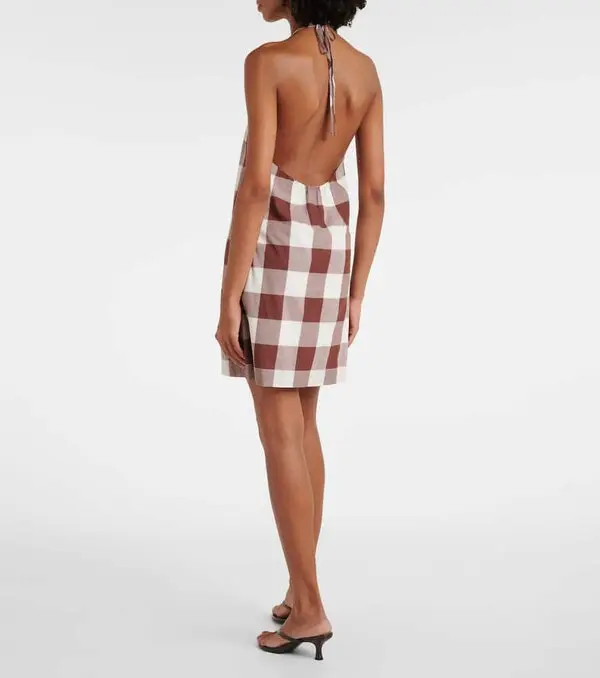 Posse Callie Gingham Cotton Minidress - Multicoloured