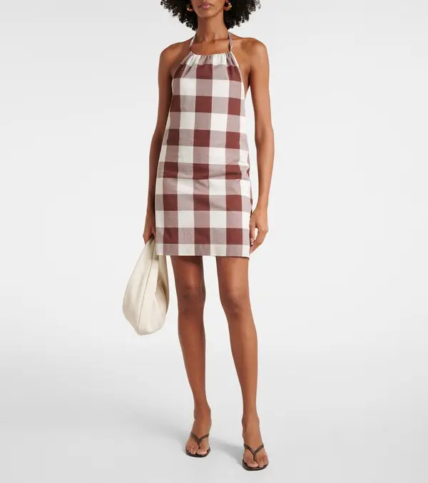 Posse Callie Gingham Cotton Minidress - Multicoloured