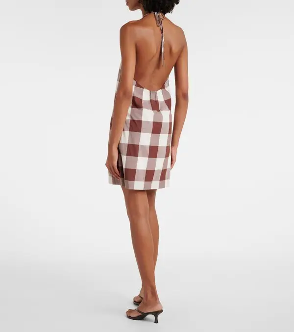 Posse Callie Gingham Cotton Minidress - Multicoloured