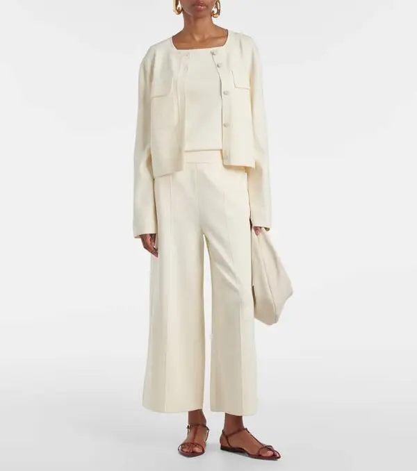 JOSEPH High-rise Wide-leg Pants