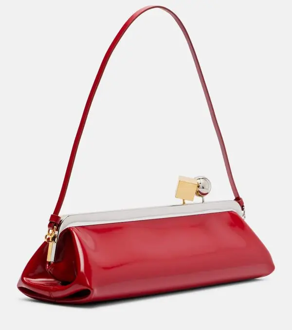 Jacquemus Salon Leather Clutch - Red