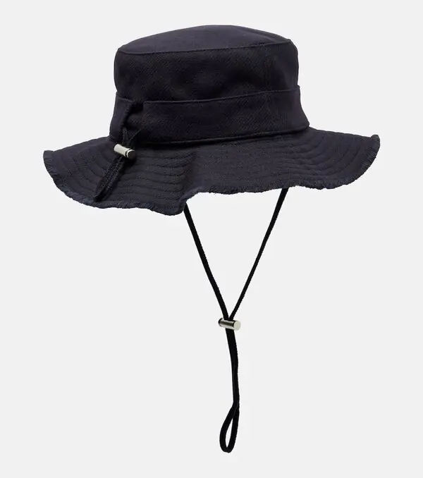 Jacquemus Artichaut Cotton Canvas Bucket Hat - Blue
