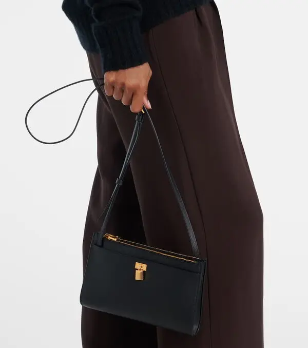 TOM FORD Padlock Mini Leather Crossbody Bag