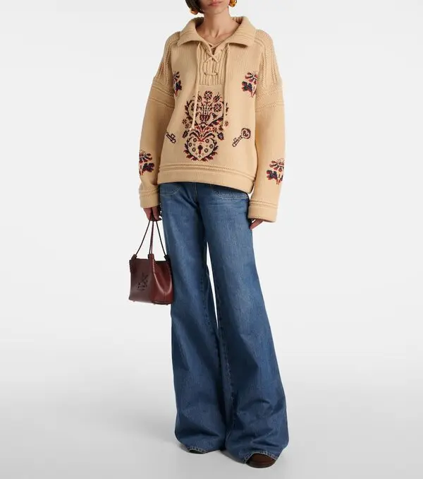 Etro Wool And Cashmere Turtleneck Sweater