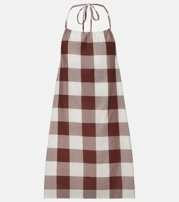 Posse Callie Gingham Cotton Minidress - Multicoloured