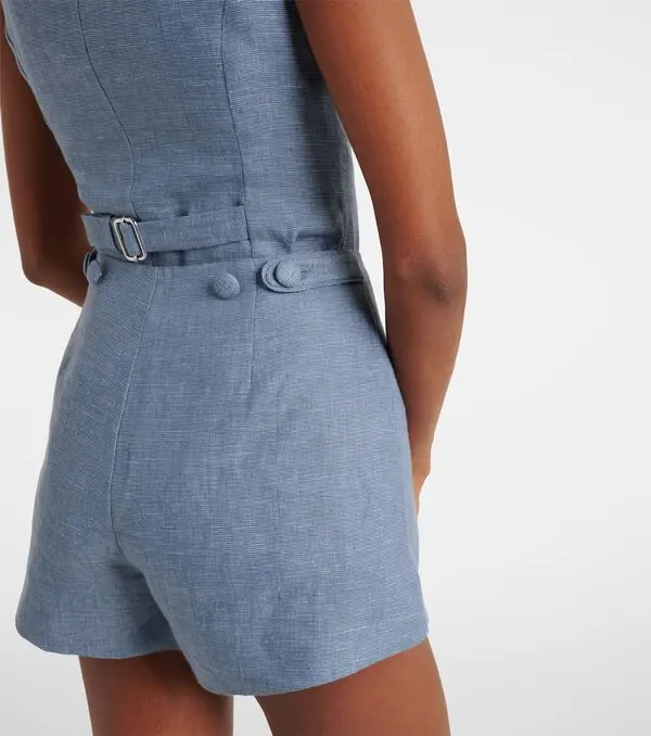 Posse Thea High-rise Linen Shorts