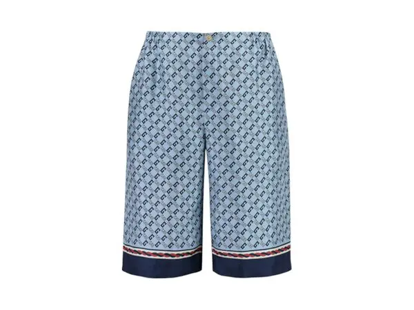 Gucci Geometric G Silk Shorts