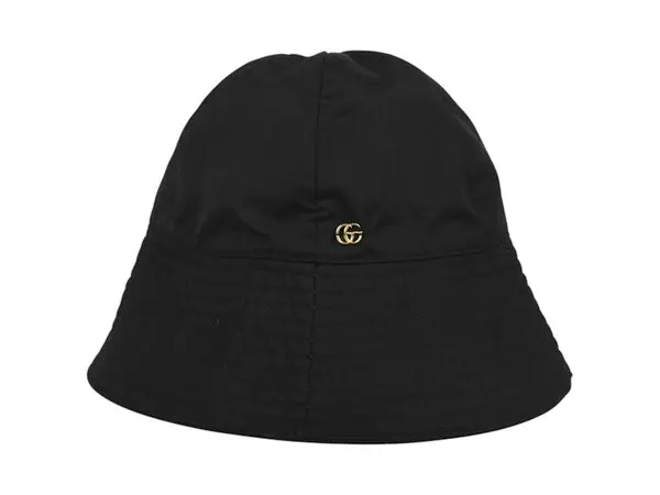 Gucci Nylon Gg Emblem Bucket Hat - Black