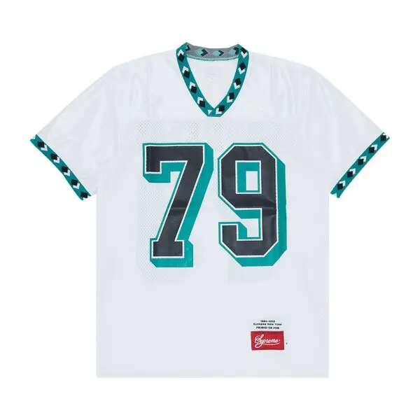 Supreme Diamond Rib Football Top - White