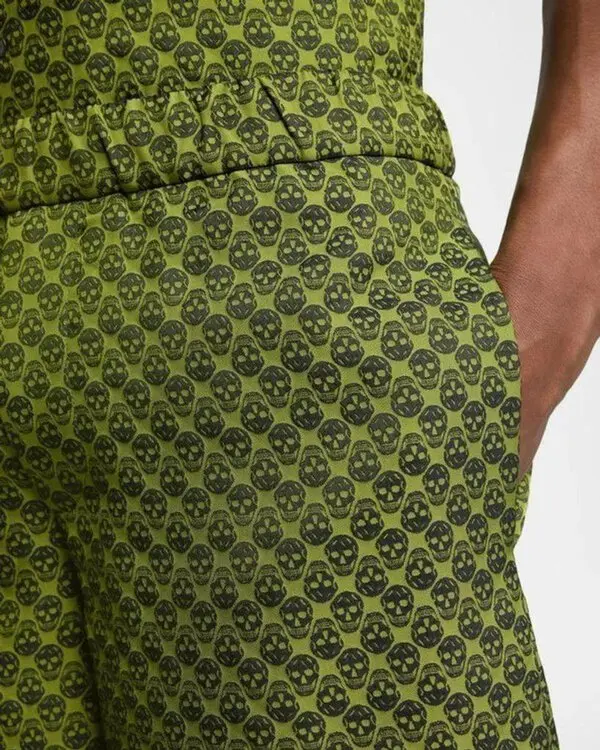 Alexander McQueen Skull Jacquard Pyjama Shorts