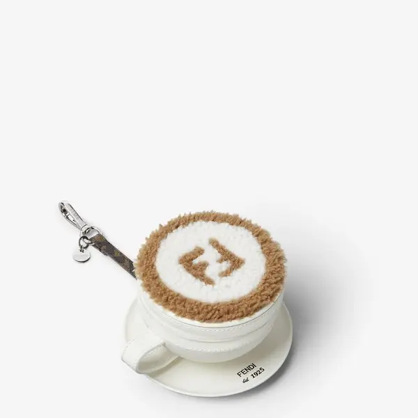 Fendi Cappuccino Cup Bag Charm