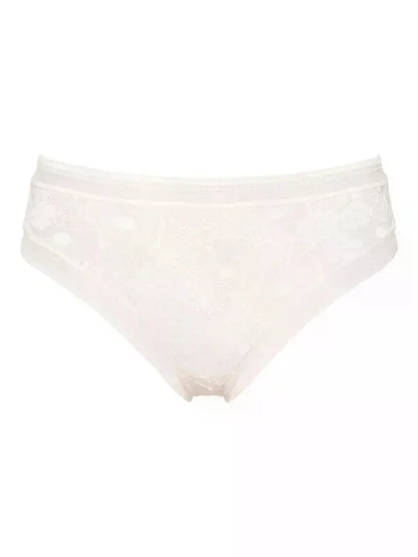 ERES Tisane Floral-lace Thong - White