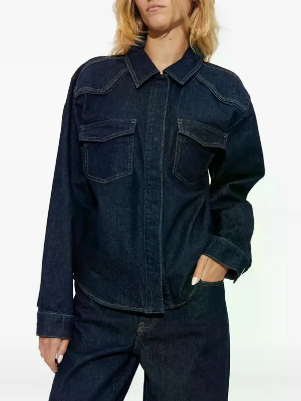 GESTUZ Double-pocket Denim Shirt