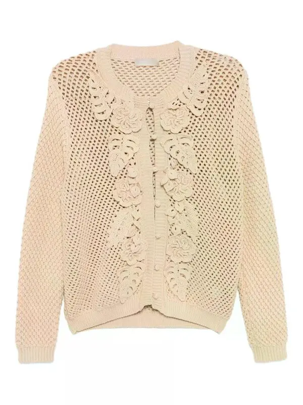Elie Saab Crochet-knit Cardigan
