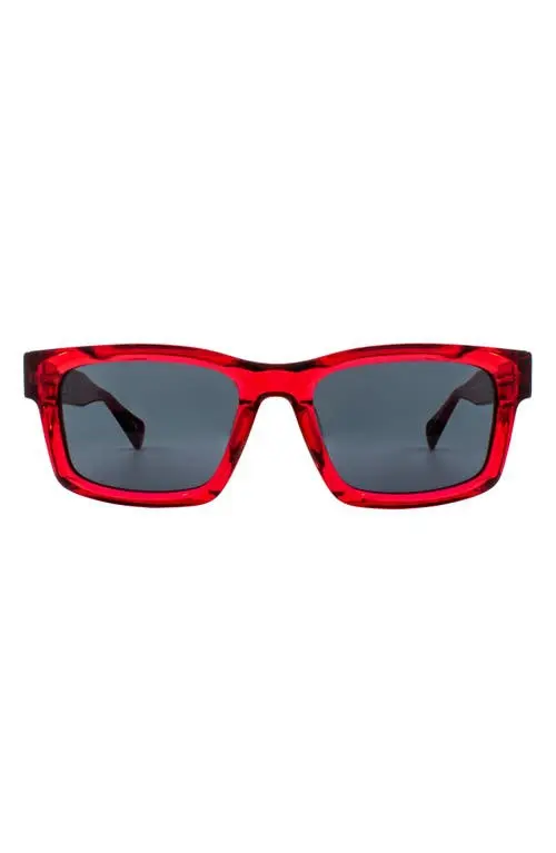 ALLSAINTS Aden 54mm Square Sunglasses - Crystal Red