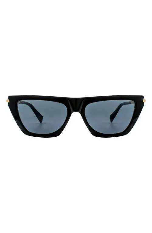ALLSAINTS Minka 54mm Cat Eye Sunglasses - Gloss Black