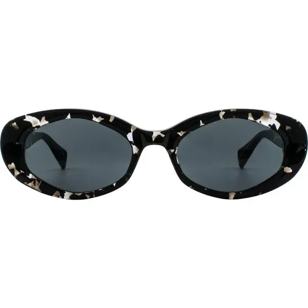 ALLSAINTS Carolyn 52mm Oval Sunglasses - Black Tort