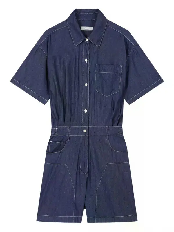 STUDIO TOMBOY Button-fastening Jumpsuit - Blue