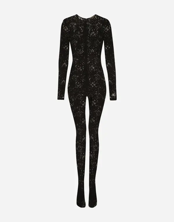 Dolce & Gabbana Lace Jumpsuit - Black