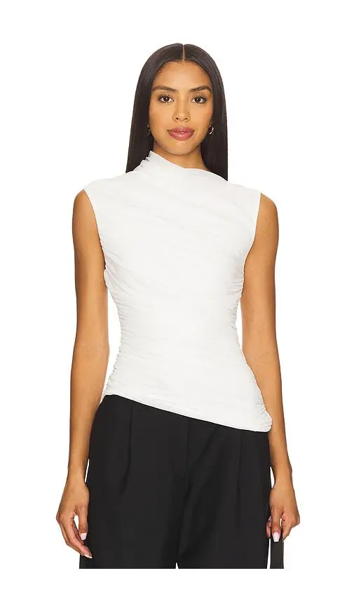 NICHOLAS Callie Asymmetrical Ruched Top