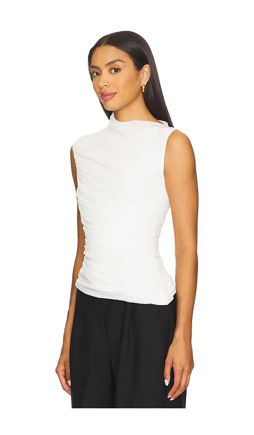 NICHOLAS Callie Asymmetrical Ruched Top