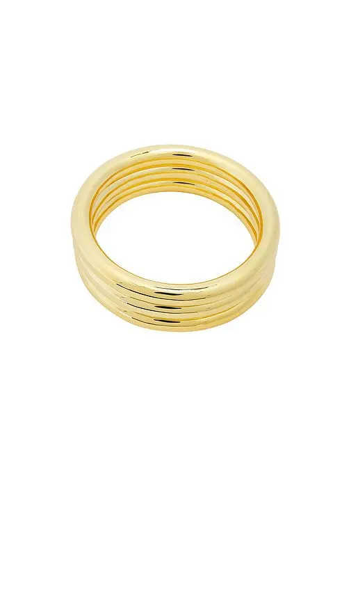 Eddie Borgo Cylinder Bangle Set - Gold