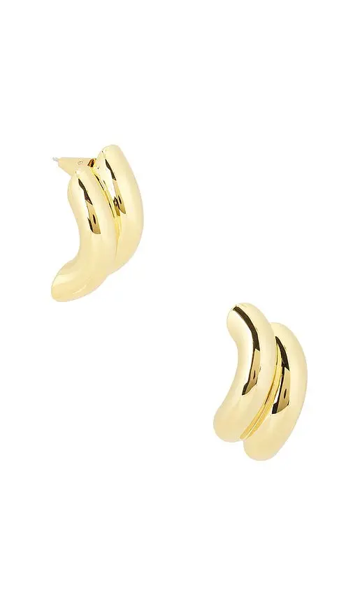 Eddie Borgo Torsade Stud Earrings - Gold