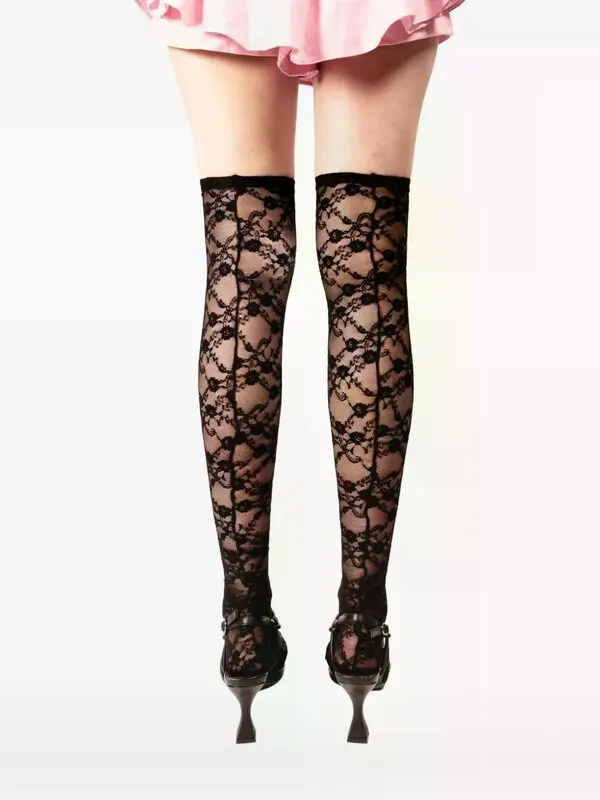IOANA CIOLACU Brody Lace-patterned Stockings