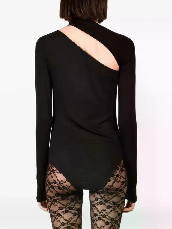 IOANA CIOLACU Asymmetric Neckline Bodysuit