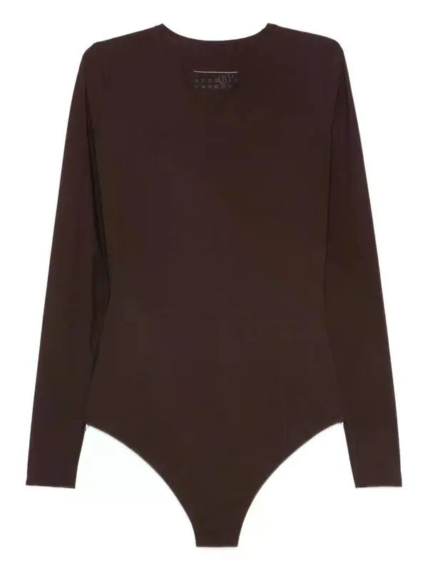 MAISON MARGIELA Long-sleeved Bodysuit - Brown