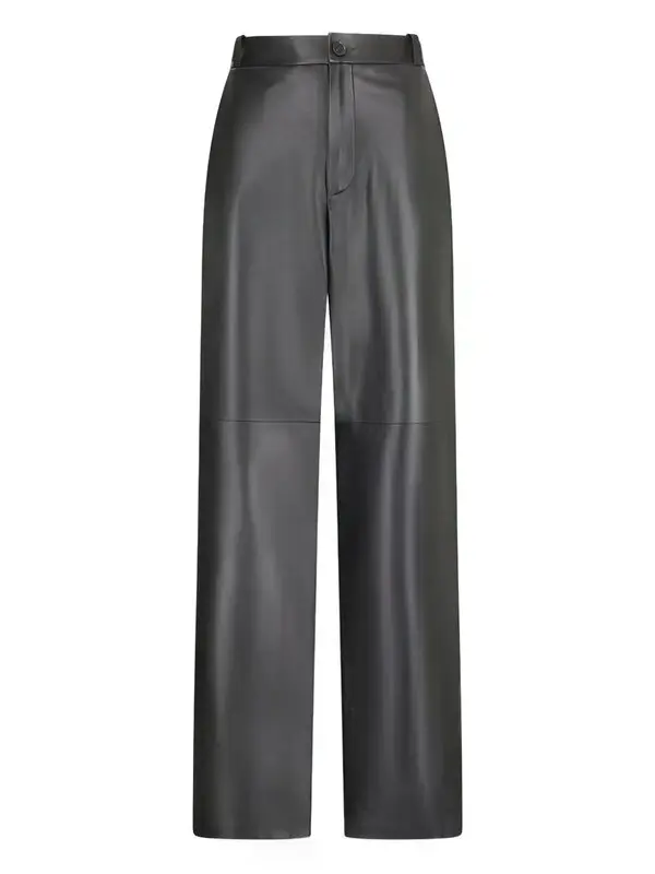 DESA 1972 Leather High-waisted Trousers