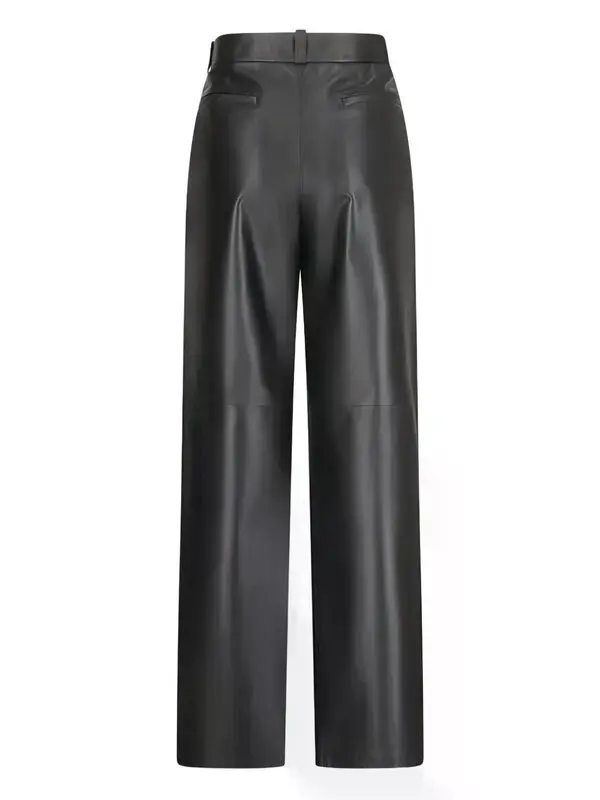 DESA 1972 Leather High-waisted Trousers