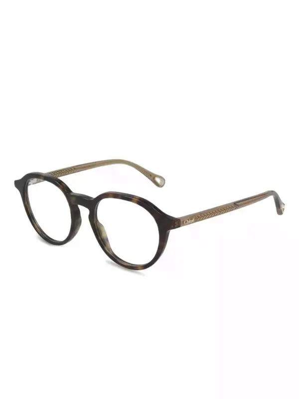 Chloé Tortoiseshell Round-frame Glasses - Brown