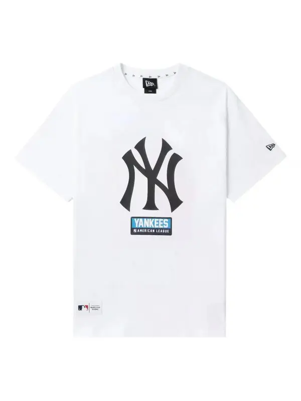 New Era Logo-graphic Printed T-shirt - White