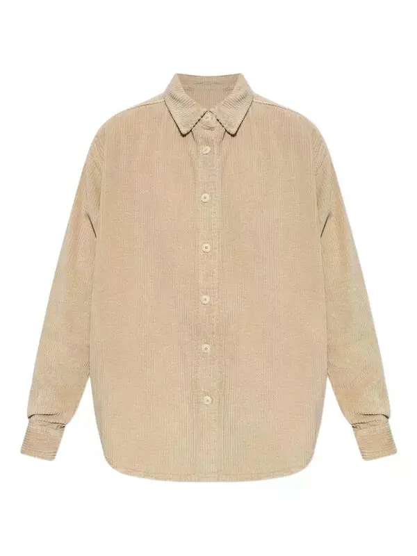 American Vintage Padow Corduroy Button-down Shirt - Neutrals