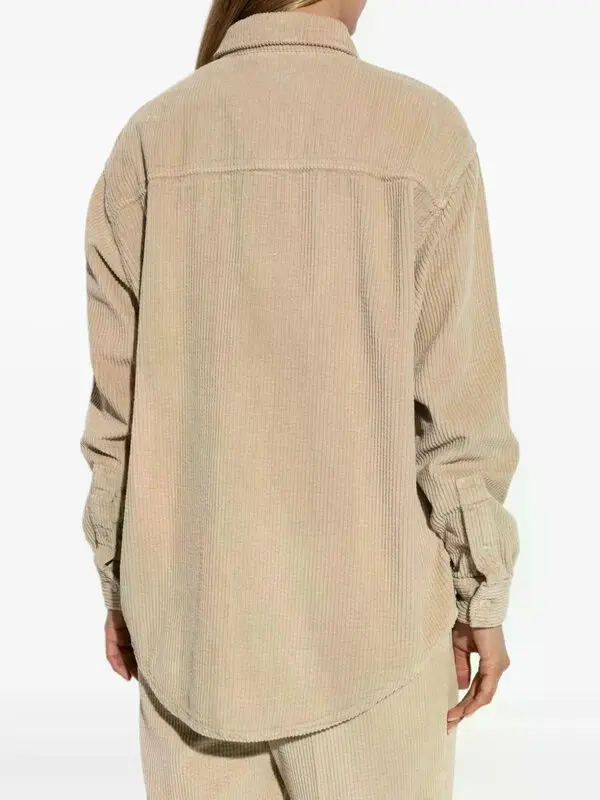 American Vintage Padow Corduroy Button-down Shirt - Neutrals