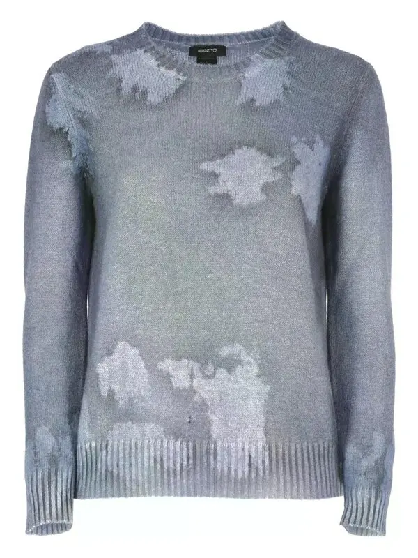 Avant Toi Cashmere Crew Neck Sweater - Blue