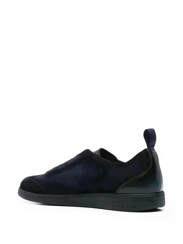 Santoni Suede Slip-on Sneakers