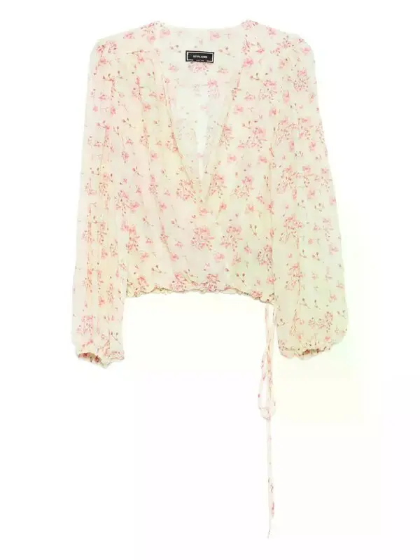 STYLAND Floral-print Blouse - Neutrals