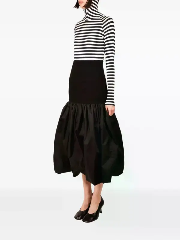IOANA CIOLACU High-waisted Bubble Midi Skirt