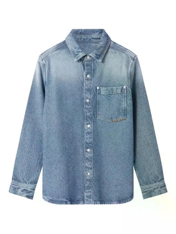 Axel Arigato Embroidered-logo Denim Shirt