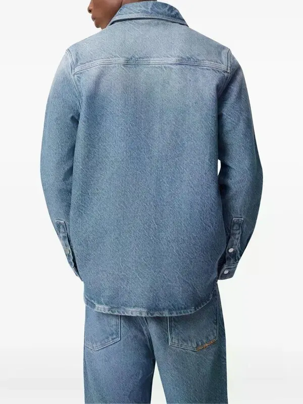 Axel Arigato Embroidered-logo Denim Shirt