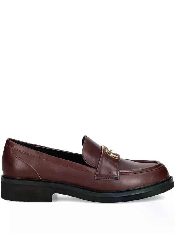 Guess Logo-plaque Leather Loafers
